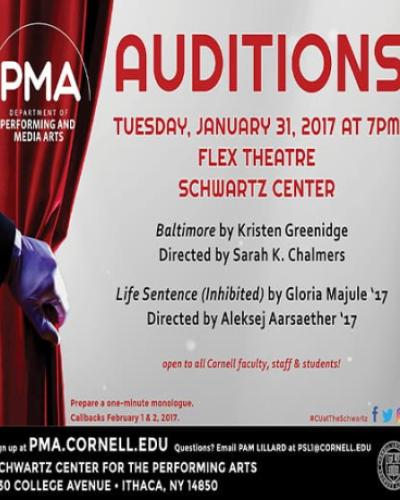 Auditions 1/31 for 'Baltimore' and 'Life Sentence (Inhibited ...